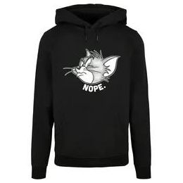 Kapuzensweatshirt ABSOLUTE CULT "ABSOLUTE CULT Herren Tom and Jerry - Nope Basic Hoody", Herren, Gr. 5XL, schwarz, 50% Baumwolle, 50% Polyester, bedruckt, Sweatshirts