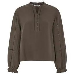 Blusentop Soft Rebels "Soft Rebels Shirt SREdwina", Damen, Gr. XS, 664 coffee bean, Obermaterial: 100% Viskose, Blusen
