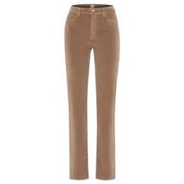 5-Pocket-Hose Brax "Style CAROLA", Damen, Gr. 46, Normalgrößen, braun, Web, 74% Baumwolle, 25% Viskose, 1% Elasthan, Hosen