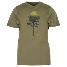 Pinewood Damen T-Shirt Finnveden Olive Pine Tree (Gr&ouml;&szlig;e: S)