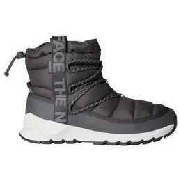 Winterstiefel The North Face "W THERMOBALL LACE UP WP", Damen, Gr. 39, anthrazit grau, weiß ash, Textil, Schuhe, Winterschuhe, Winterboots, Snowboots, wasserdicht