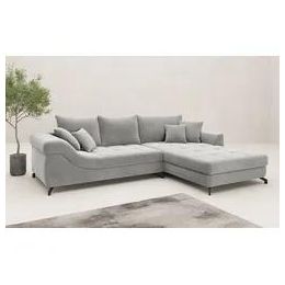 Ecksofa MR. COUCH "Taylor, L-Form, wahlweise mit Kaltschaum", miami 17 grau, B:317cm H:93cm T:226cm, 90% Polyester / 10% Nylon, Sofas, wahlweise mit Kaltschaum bis 140 kg pro Sitzplatz belastbar