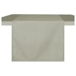 Tischläufer my home "Aolva" Gr. 2, beige, B:170cm L:50cm, Polyester, Tischdecken, verschiedene Größen, basic, modern, Esszimmer, Tisch, Deko, Küche