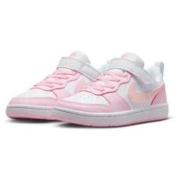 Sneaker Nike SPORTSWEAR "COURT BOROUGH LOW RECRAFT (PS)", Gr. 34, weiß, pink foam, Synthetik, Schuhe