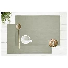 Platzset my home "Aolva", beige, B:45cm L:30cm, Obermaterial: 100% Polyester, Platzsets, 45 x 30 cm, Strukturiert, modern, basic, Esszimmer, Wohnzimmer, Deko