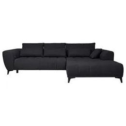 Ecksofa WERK2 "Memo Garay", grau, B:287cm H:64cm T:220cm, 92% Polyester, 8% Nylon, Sofas, Luxus in Übergröße: XXL-Liegefläche, Komfort-Ottomane & stilvolle Füße