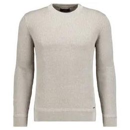 Rundhalspullover Ragman, Herren, Gr. 58, taupe, 850, 95% Baumwolle 5% Kaschmir, ohne Ausschnitt, Pullover