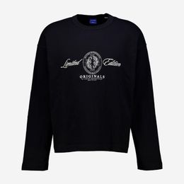 Jack & Jones Schwarzes Sweatshirt mit Stickerei