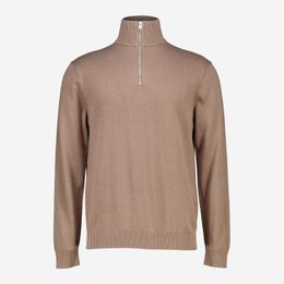 Selected Homme Beigefarbener Kris Pullover mit Stehkragen