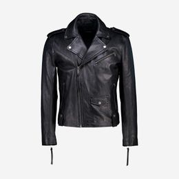 Costume National Schwarze Jacke aus Leder