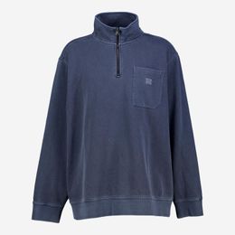 Timberland Blaues Sweatshirt mit halbem Reißverschluss