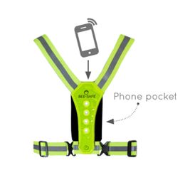 BeeSafe Led Harness USB Phone Pocket