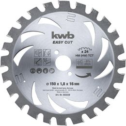 kwb Kreiss&auml;geblatt Hartmetall 24 Z&auml;hne &Oslash; 150 x 16 mm