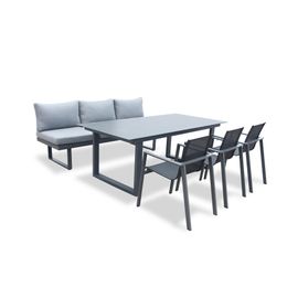 Acamp Gartenmöbel-Set 'Hollywood' anthrazit 5-teilig