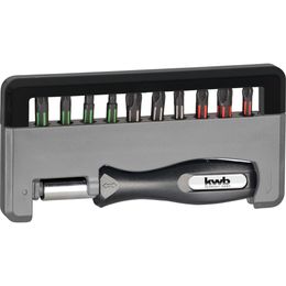 kwb Bit-Set 'Torsion' mit Handgriff 12-teilig