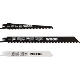 kwb HCS-Bimetall-Säbelsägeblatt-Set 229 mm 3-teilig