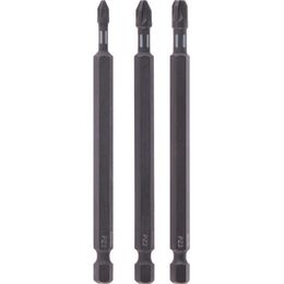 kwb Bits Torsion PZ 100 mm 3 St&uuml;ck Torsionszone, kein Abrutschen, f&uuml;r harten Schraubfall