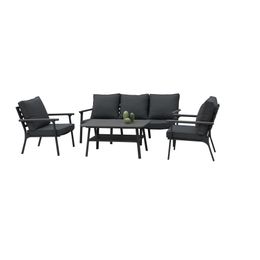 Acamp Lounge-Set 'Samos' anthrazit 4-teilig
