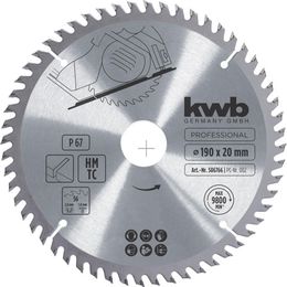 kwb Kreiss&auml;geblatt Hartmetall 56 Z&auml;hne &Oslash; 190 x 20 mm