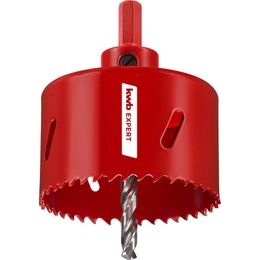 kwb Bimetall-Lochs&auml;ge &Oslash; 68 mm mit progressiver Vario-Zahnung, beschleunigter Spanauswurf, kein Verhaken, inklusive Zentrierbohrer