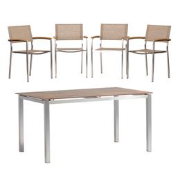 Acamp Gartenmöbel-Set 'Skye' anthrazit 5-teilig