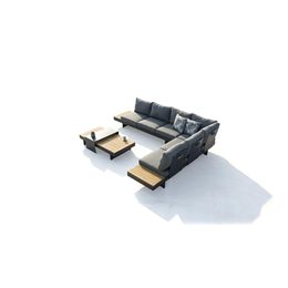 Acamp Lounge-Set 'Molise' anthrazit 5-teilig