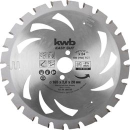 kwb Kreiss&auml;geblatt Hartmetall 24 Z&auml;hne &Oslash; 165 x 20 mm