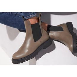 ELBSAND Damen Stiefelette, taupe, Gr&ouml;&szlig;e 38