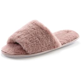 Vivance Dreams by Lascana Damen Pantolette, ros&eacute;, Gr&ouml;&szlig;e 36/37