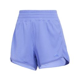 adidas Performance Sportshorts 'Pacer All Gym Seasonal Rib High-Rise Tonal 3-Stripes' Damen Größe XS/S hellblau