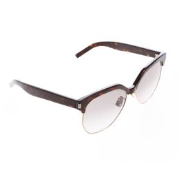 SAINT LAURENT Sonnenbrille Damen Größe One Size Second Hand braun