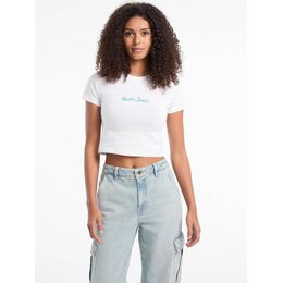 Guess T-Shirt Damen Gr&ouml;&szlig;e XL t&uuml;rkis / wei&szlig;