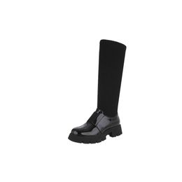 Ital-Design Stiefel Damen Größe 39 schwarz Winterschuhe