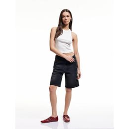 KOTON Shorts Damen Größe 25/26 black denim
