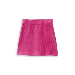 Tom Tailor Mädchen Mini-Rock aus Cord mit Herztaschen, rosa, Uni, Gr. 92/98