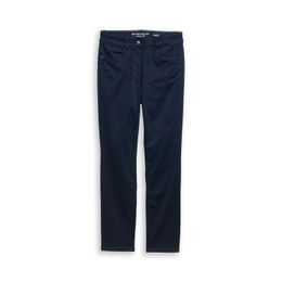 Tom Tailor Damen TTEDDA SLIM Hose, blau, Uni, Gr. 34/32