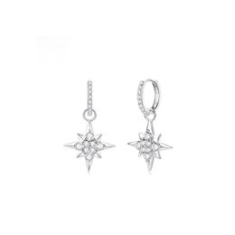 Rougemont Jewellery Earrings 'Luxuri&ouml;se Moissanit Creolen Ohrringe mit Echtheitszertifikat' female Silver size One Size