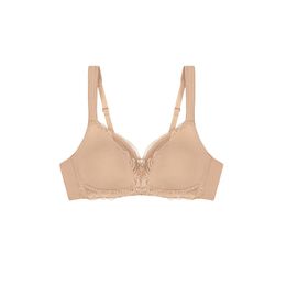 Triumph Bügelloser BH ' Modern Lace+Cotton ' Damen Größe 80 beige