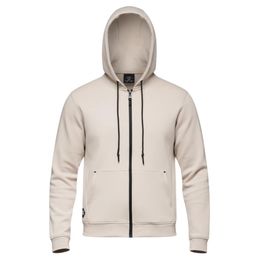 Ombre Sweatjacke 'OM-SSZP-0213' Herren Größe L beige