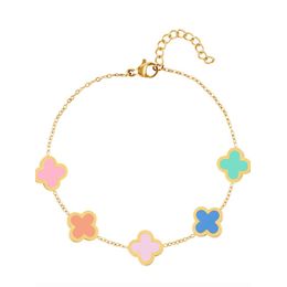 Cala Rose Bracelet 'HAPPY CLOVER' female Gold size 17 - 20 cm