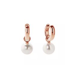ROUGEMONT Jewellery Ohrringe 'Elegante Perlen Creolen' Damen Größe One Size rosegold