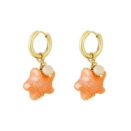 Cala Rose Earrings 'OCEAN STAR' female Orange size One Size