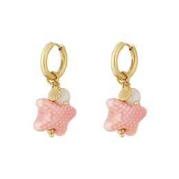 Cala Rose Earrings 'OCEAN STAR' female Pink size One Size
