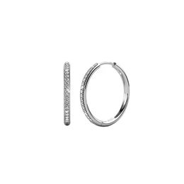 Rougemont Jewellery Earrings 'Funkelnde Creolen Ohrringe 2,5 cm' female Silver size One Size