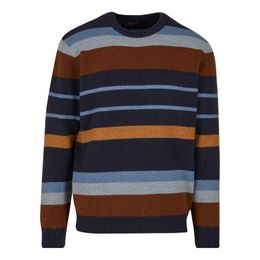 INDICODE JEANS Pullover 'Kram' Herren Gr&ouml;&szlig;e L navy / braun / hellgrau / orange
