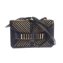 MCM Schultertasche / Umh&auml;ngetasche Damen Gr&ouml;&szlig;e One Size Second Hand schwarz