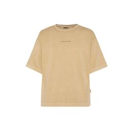 SENSES.THE LABEL T-Shirt TEC:LA Oversized mit gewaschener Optik Damen Größe XXL cognac
