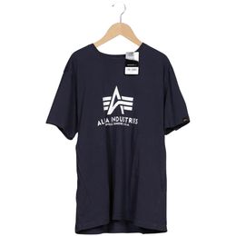Alpha Industries T-Shirt Herren Größe XL Second Hand marine