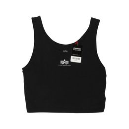 Alpha Industries Top Damen Größe L Second Hand schwarz