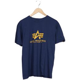 Alpha Industries T-Shirt Herren Größe XL Second Hand marine
